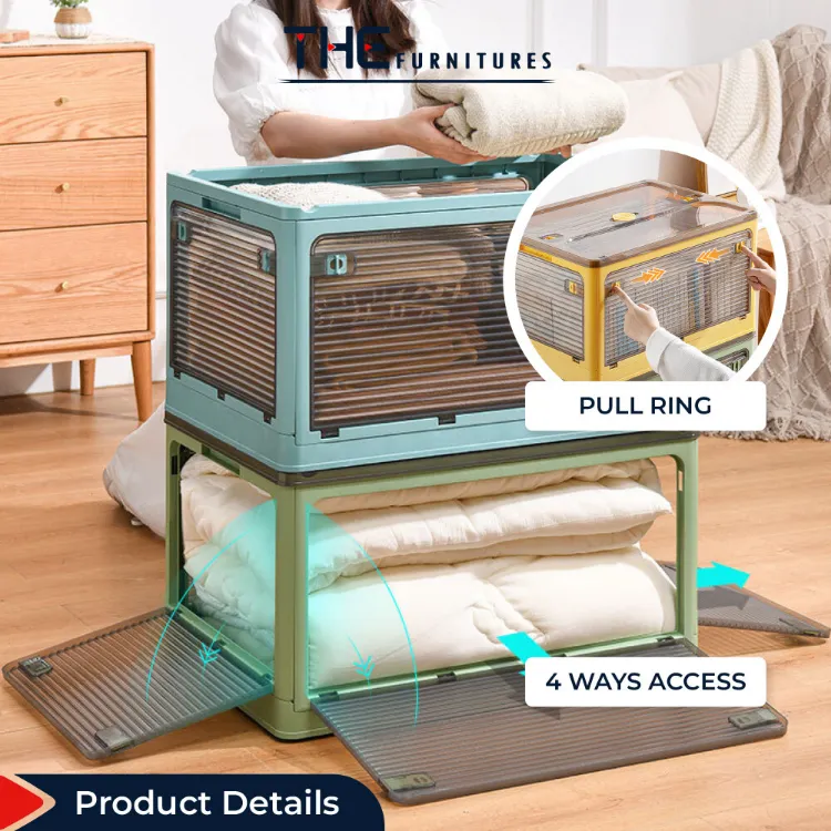 THE L45-60cm (36-84 Litre) Large Portable Transparent Foldable ...