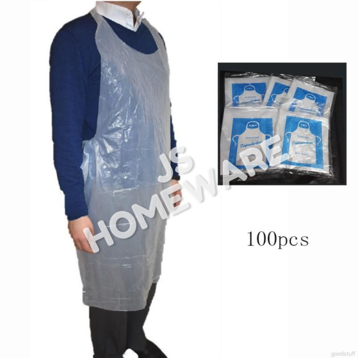 Disposable Plastic Apron / Plastik Apron Pakai Buang (20pcs ...