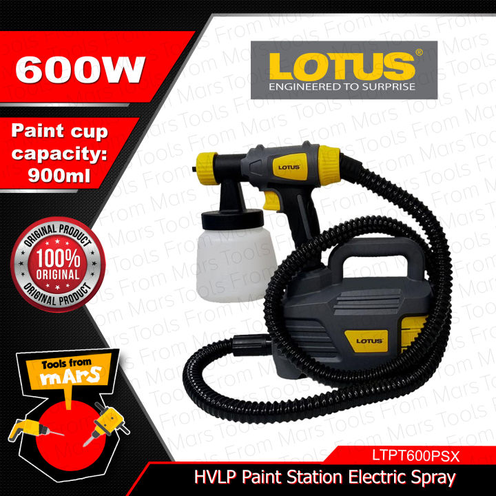 LOTUS HVLP Paint Station Electric Spray Gun 600W LTPT600PSX Total Power ...