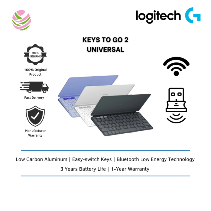 Logitech Keys-To-Go 2 Portable Wireless Keyboard Universal Layout | Lazada