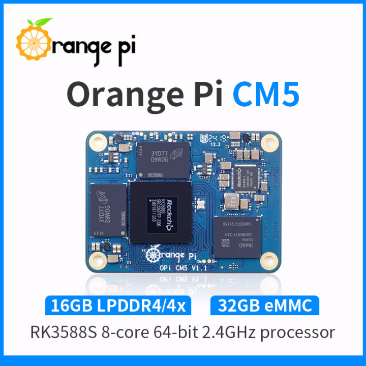 Orange Pi CM5 16GB RAM 32GB EMMC DDR4 Rockchip RK3588S Compute Module 5 Wifi Bluetooth BLE ...