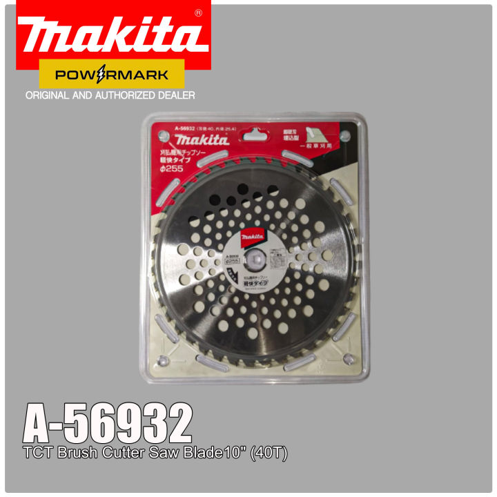 MAKITA A-56932 TCT Brush Cutter Saw Blade10" (40T) [POWERMARK | MAC] | Lazada PH
