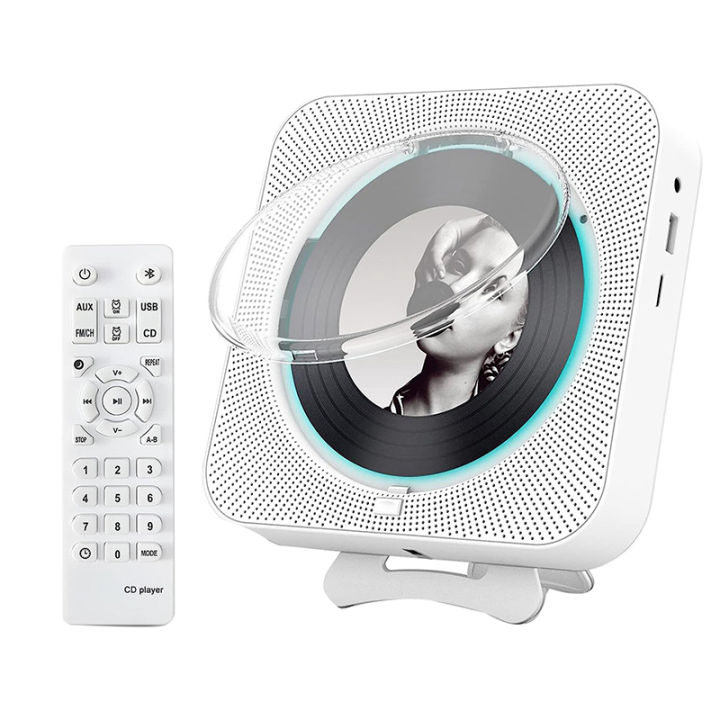 Portable Bluetooth CD Player,Wall Mount CD Player Home Audio Music ...