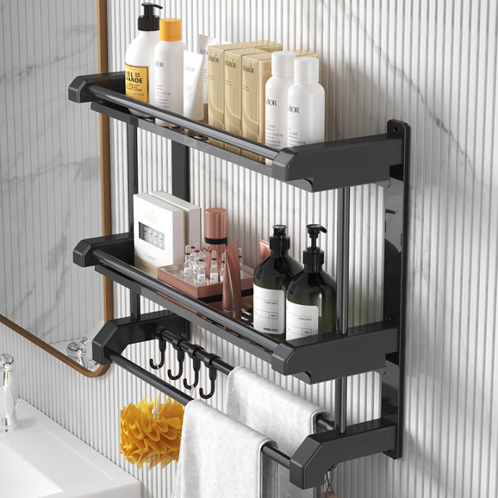 Bathroom Shelf Rack Stainless Steel 1 2 3 Tier Shampoo Rack Bathroom ...