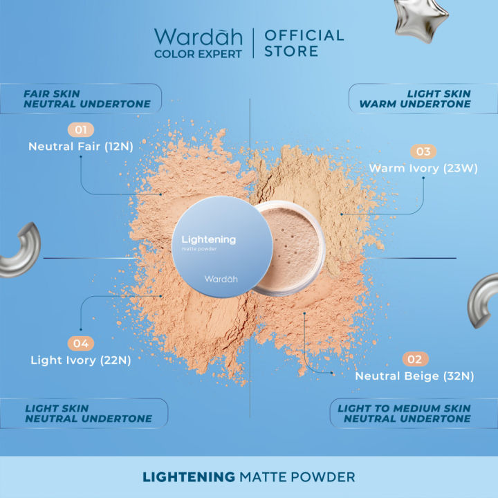 NEW! Wardah Lightening Matte Powder 20 g - Bedak Tabur dengan Smooth ...