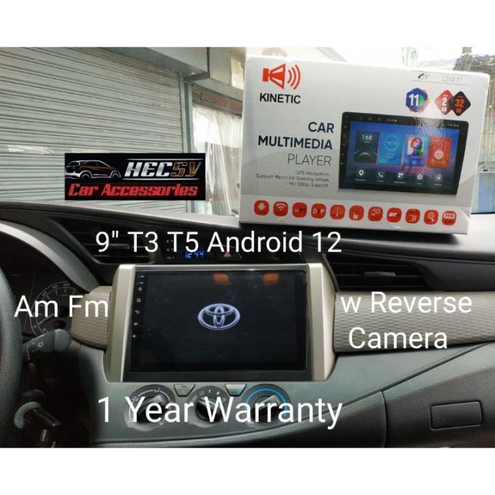 Innova 2016 to 2023 Head Unit Android 9 "ONKYO Stereo APPLE CARPLAY ...