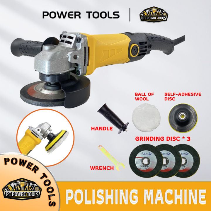 1000W Electric Angle Grinder / Polisher Long handle polishing machine ...