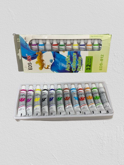 Cat Acrylic / Cat Akrilik 9 ml 1 Set 12 Warna EDS-ON | Lazada Indonesia