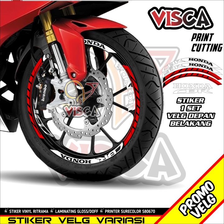 Stiker Velg List Velg Motor Stiker Velg CBR 150 R Hitech 2 | Lazada ...