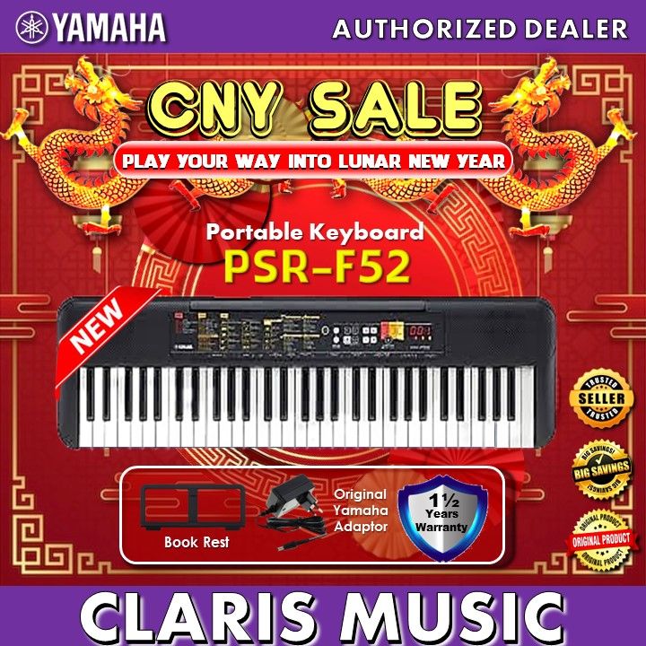 Yamaha PSR-F52 Portable Keyboard-NEW ARRIVAL! (PSR-F52 / PSRF52 / PSR ...