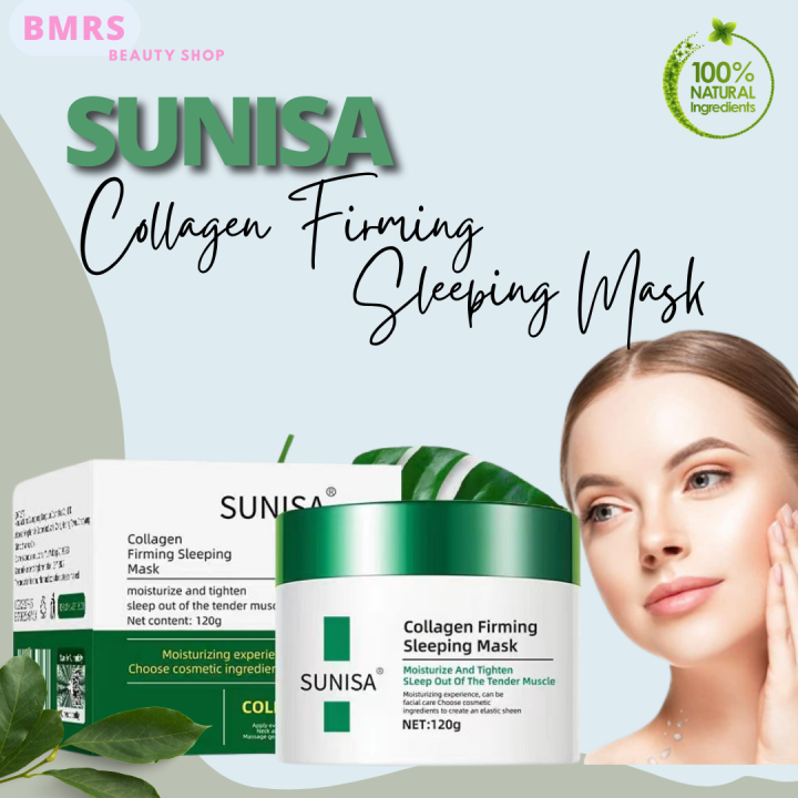 SUNISA Collagen Firming Sleeping Mask - Moisturizer and Tighten Sleep Out of the Tender Muscle ...