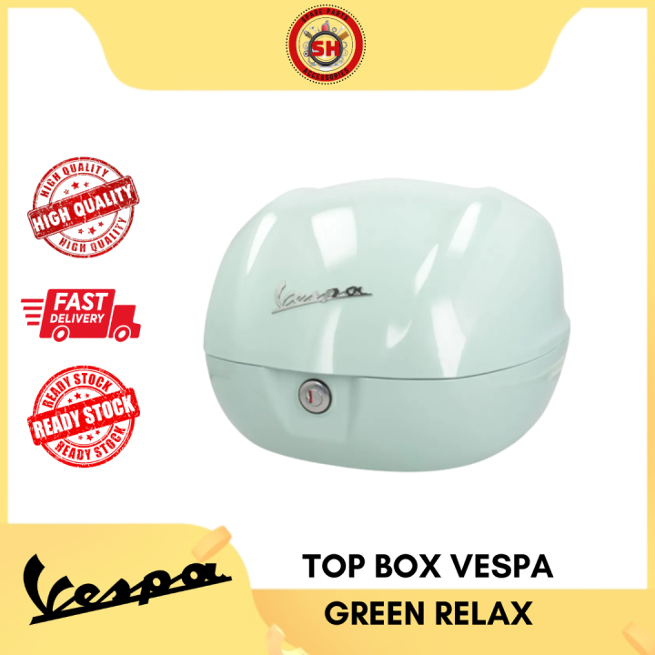 Top Box Vespa Sprint Primavera Green Relax Top Box (Ready Stock) 100% ...