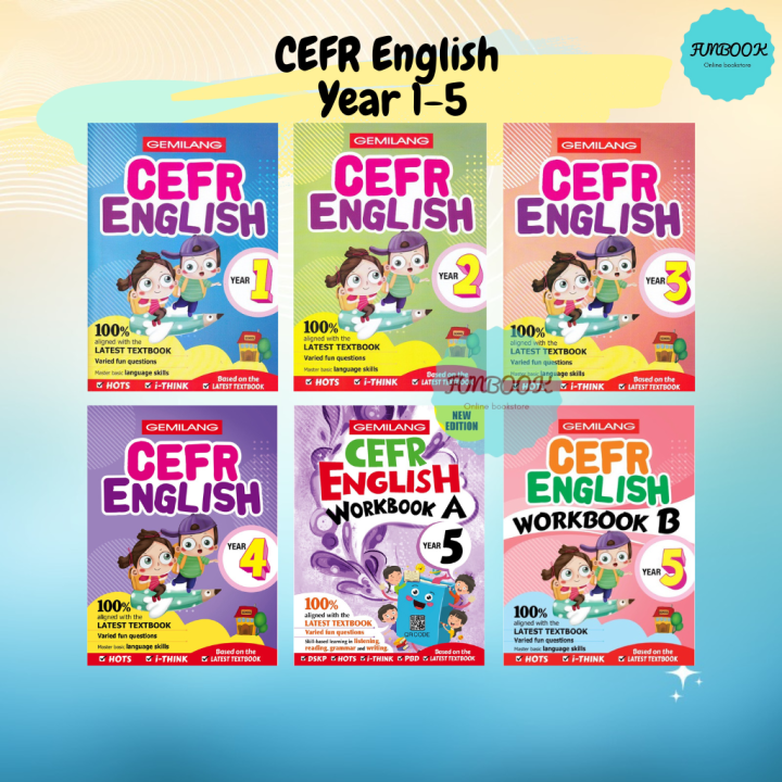 [FUNBOOK] Gemilang CEFR English Year 1 - 5 Exercise Book | Lazada