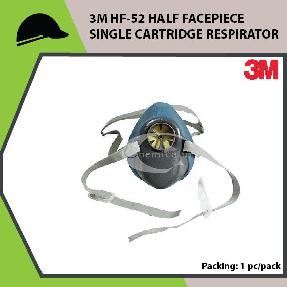 3M HF-52 HALF FACEPIECE SINGLE CARTRIDGE RESPIRATOR | Lazada