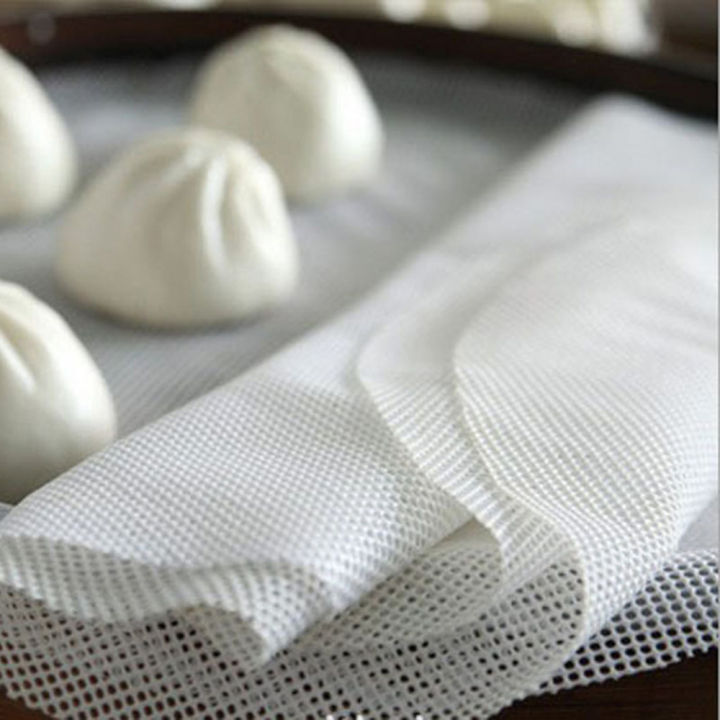 【COD】Non-Stick White Silicone Steamer Pad Dim Sum Paper Restaurant ...