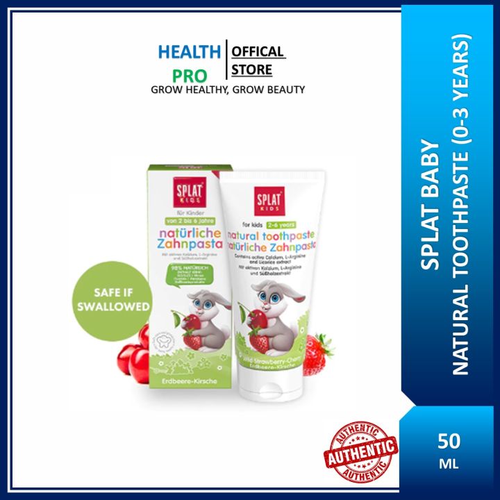 SPLAT Kids Series Toothpaste Ages 2-6 - Wild Strawberry-Cherry [50ml ...