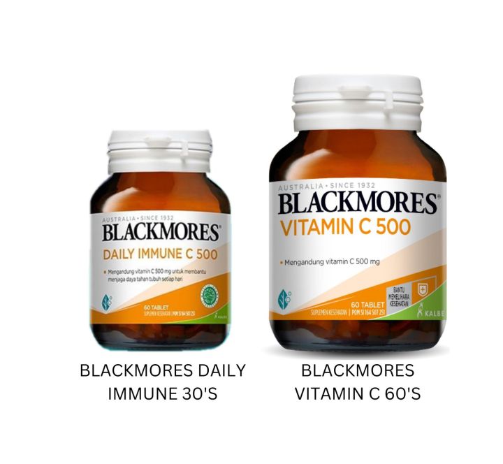 Blackmores Vitamin C 500 Mg 60's, Blackmores Daily Immune C 500 Mg 30’s BPOM KALBE - Vitamin C ...