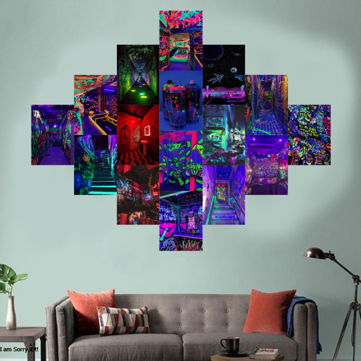 ( ISI 16 PCS ) Poster dinding ukuran A6 A5 A4 art wall art | SC139 ...