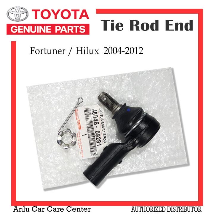 Genuine Toyota Tie Rod End FORTUNER / HILUX 2004-2012 (45046-09281 ...