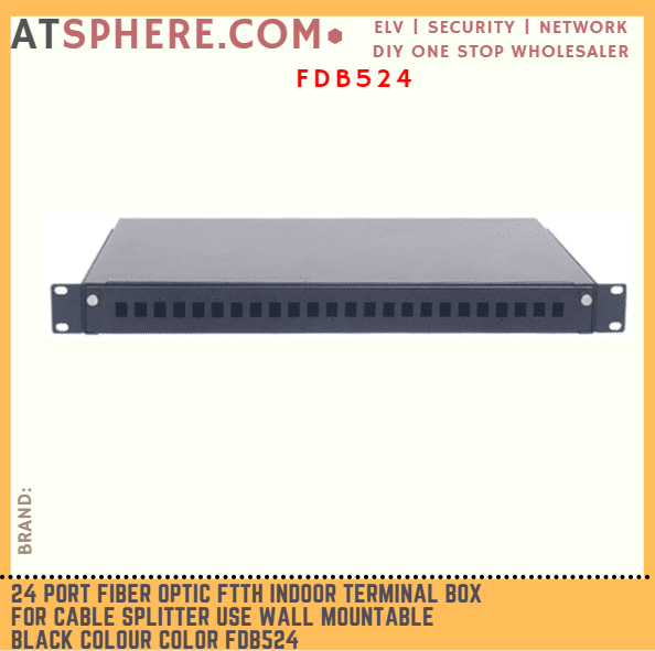24 Port Fiber Optic FTTH Indoor Distribution Terminal Box for Cable ...