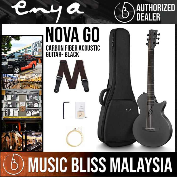 Enya Nova Go Carbon Fiber Acoustic Guitar - Black / Purple | Lazada