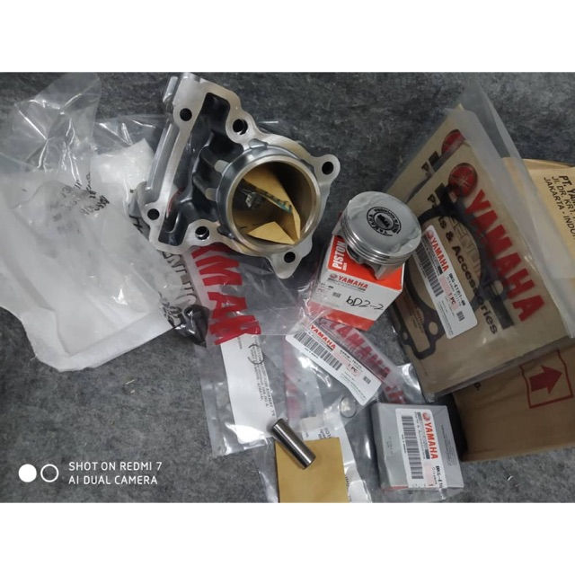 R15 MT15 BLOCK SET CYLINDER KIT SET BLOK PISTON & RINGS 100% ORIGINAL ...