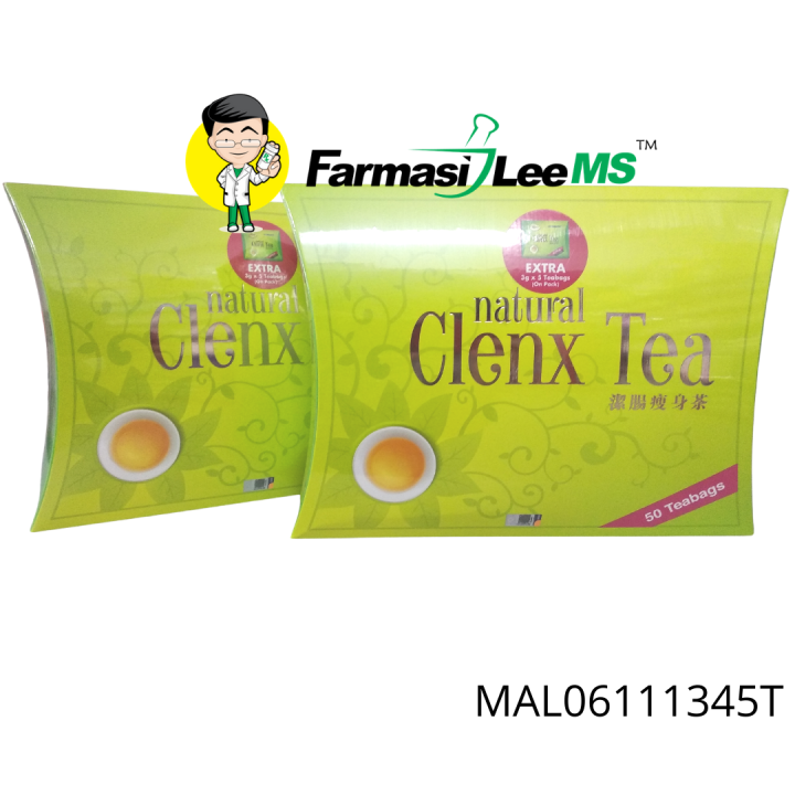 NH Detoxlim Natural Clenx Tea 50's x2 + Free 10's (total 110 sachets ...
