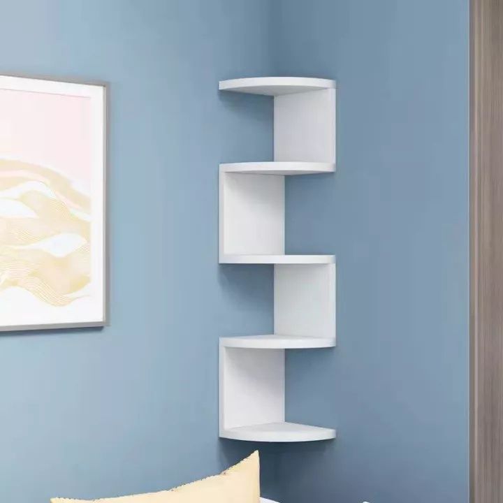 Wall Shelf Minimalist Floating Wall Mount Corner Shelves Storage Rack ...