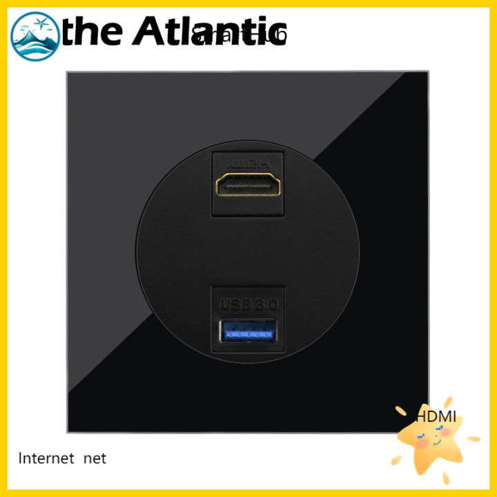 HDMI & USB HDMI USB 3.0 Data Female Jack Data Transfer Port Wall Socket ...