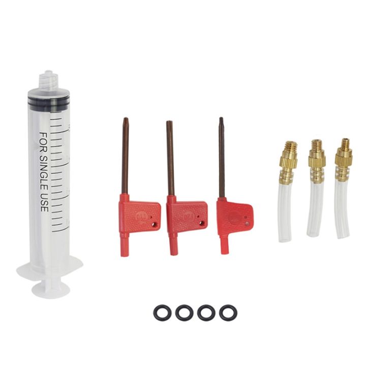 1Set Hydraulic Brake Bleed Kit Filling Oil Kit Mineral Oil Brake Funnel ...