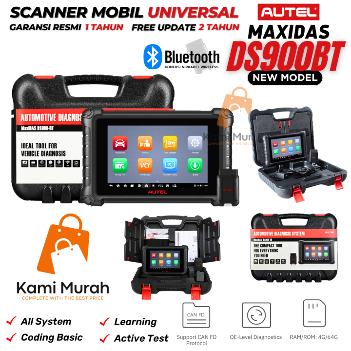 AUTEL MaxiDAS DS900BT Terbaru Scanner Mobil universal dengan VCI ...