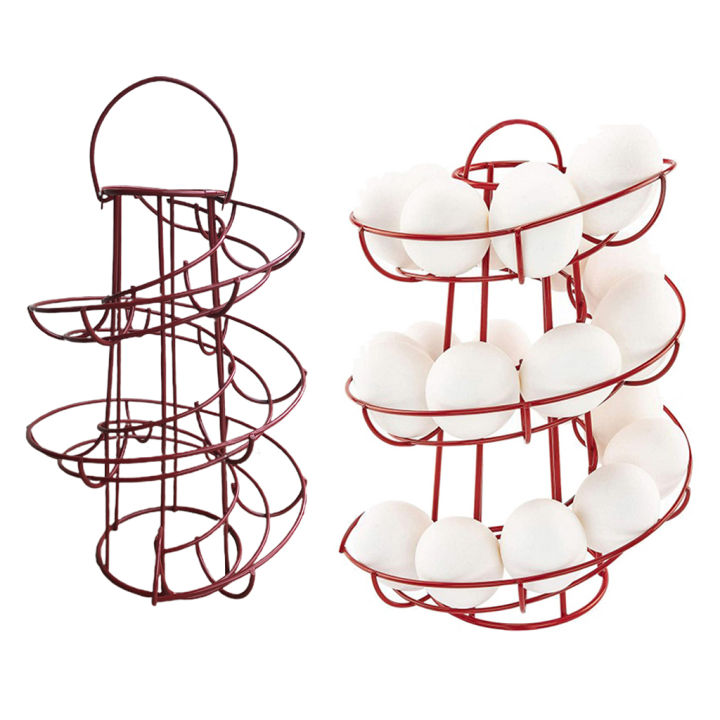 Viphome Worktop Countertop Space Saver Egg Holder Roller Black Black ...