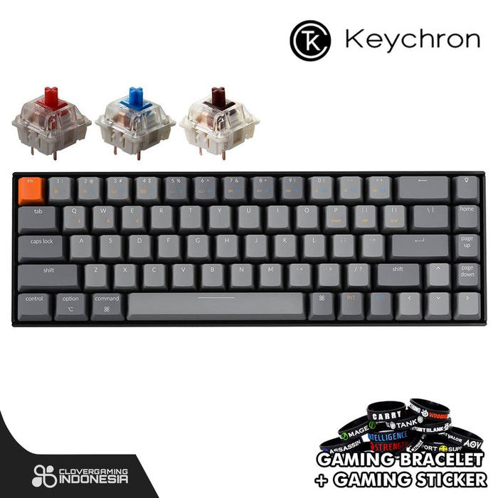 Keychron K6 RGB Aluminium HOTSWAP - Wireless Mechanical Keyboard ...