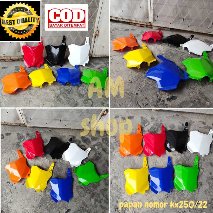 PAPAN NOMER KX 250 NUMBER PLAT TRAIL SUPERMOTO KX250 KXF450 | Lazada ...