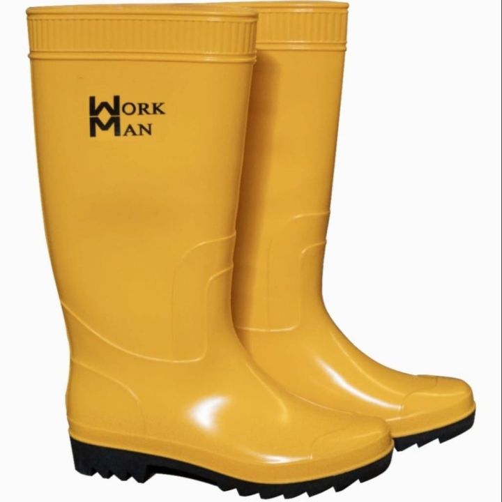 SEPATU BOOT KUNING TINGGI WORKMAN | Lazada Indonesia