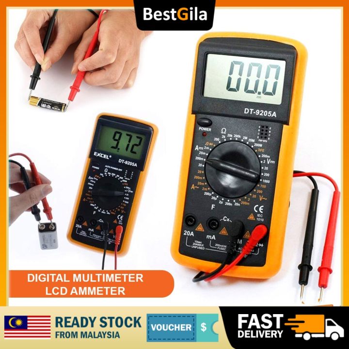 BestGila Malaysia Large Screen Digital Multimeter LCD Multi-range ...