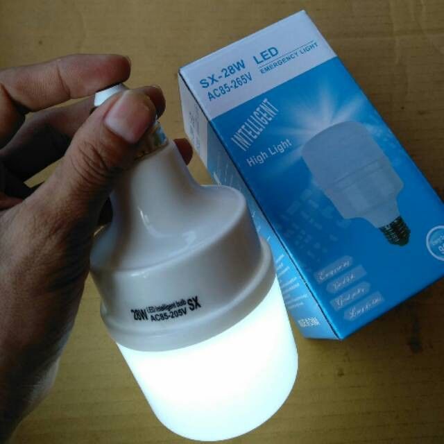 Lampu bohlam Emergency Led SX-28W Sentuh Nyala Lampu Darurat Otomatis Menyala Saat Mati Lampu ...