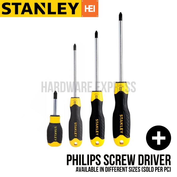 Stanley Cushion Grip Philip / Phillips Screwdriver (Sold Per Pc ...
