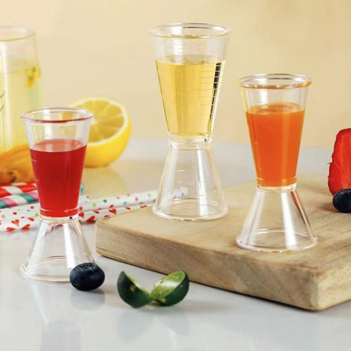 Acrylic Double Jigger Measuring Cup Transparent 20-40cc 100ml Bar ...