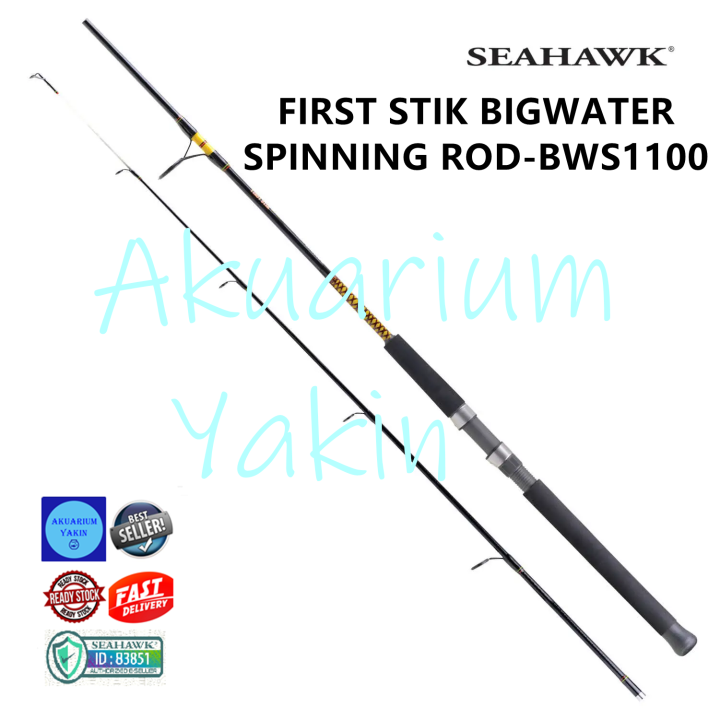 4077 SEAHAWK FIRST STIK BIGWATER SPINNING ROD - BWS1100 | Lazada
