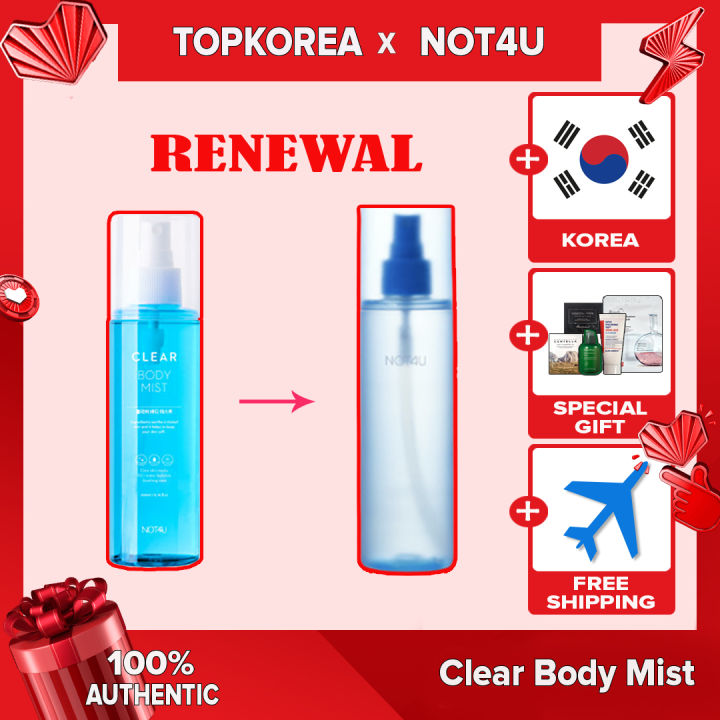★NOT4U★ CLEAR BODY MIST 200ml / TOPKOREA | Lazada PH