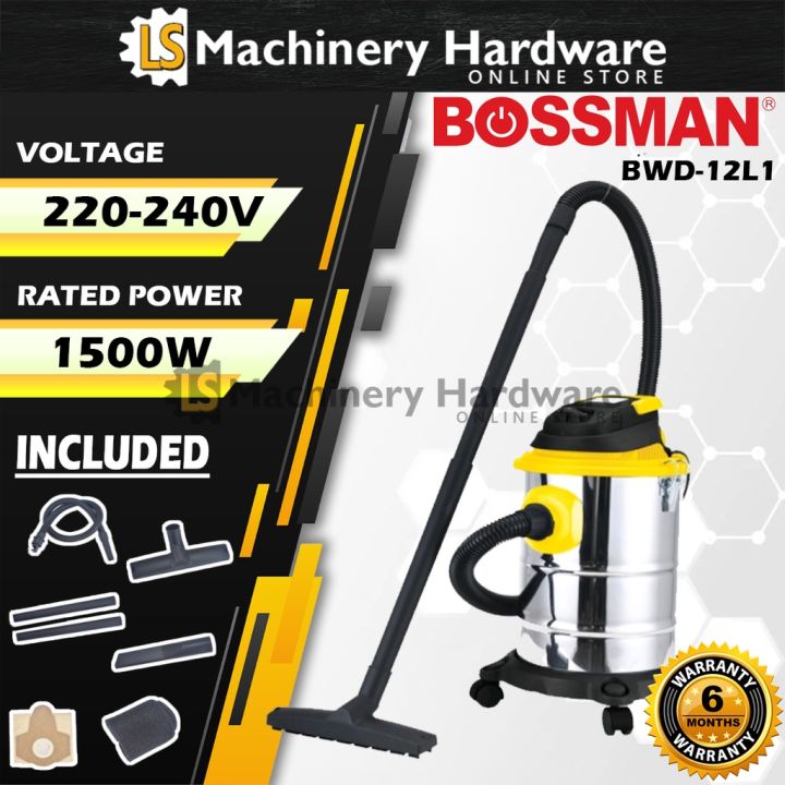 BOSSMAN 20Liter 1500Watt Vacuum Cleaner 3in1 (Wet, Dry & Blower ...