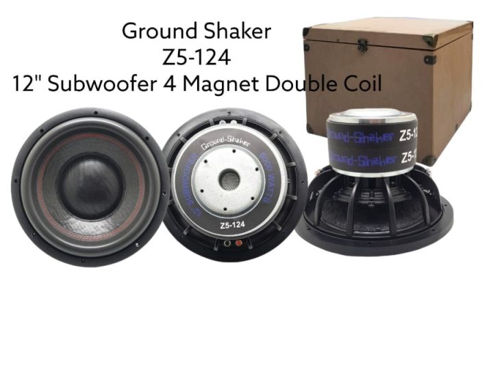 SPEAKER SUBWOOFER 12 INCH 4 MAGNET - 12" GROUND SHAKER Z5-124 | Lazada ...