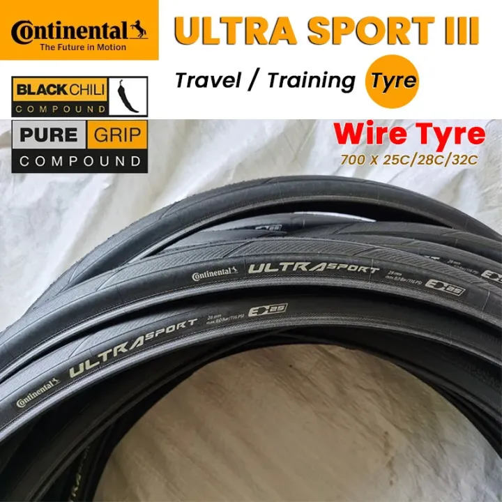 Continental Road Bike Tires of Wire 700 X 25 28 32 ULTRA SPORT III ...