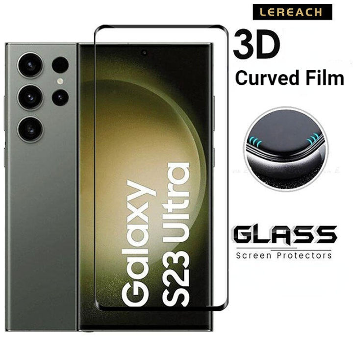 Lereach Tempered Glass Curved Film untuk Samsung Galaxy S23 S22 Ultra ...