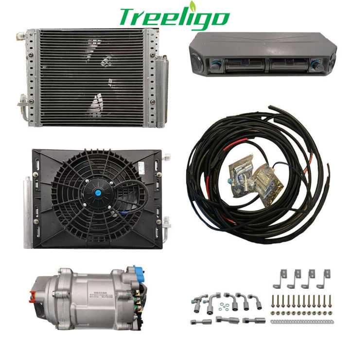 (Philippines spot)Treeligo 12v/24v cold Car Truck Air Conditioner Set ...