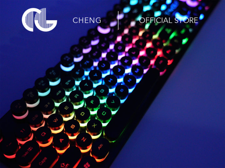 CG CHENG Wired Gaming Keyboard and Mouse Set Mechanical 16 Backlit ...