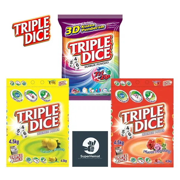 Triple Dice - Detergent Powder - 4.2kg | Lazada Indonesia