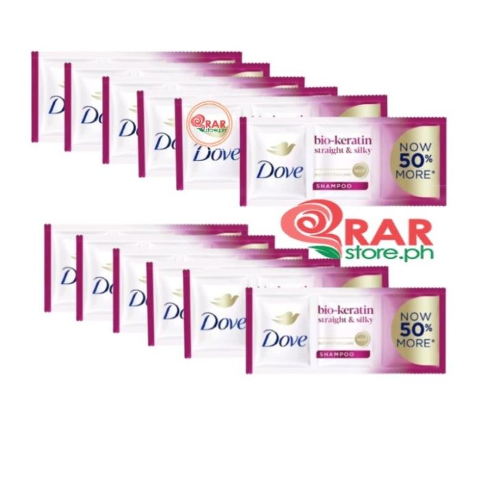 Dove SHAMPOO Bio keratin Shampoo 13.5 ml (12 sachet) | Lazada PH
