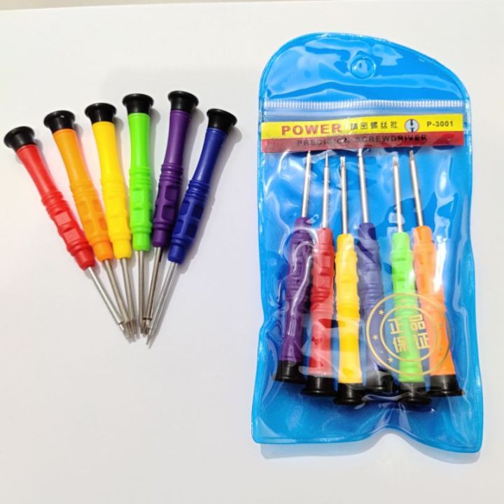 Alat pembuka handphone obeng set 6 pcs | Lazada Indonesia